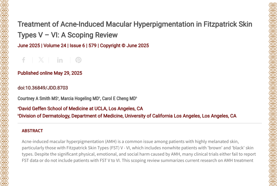 Treatment of Acne-Induced Macular Hyperpigmentation in Fitzpatrick Skin ...